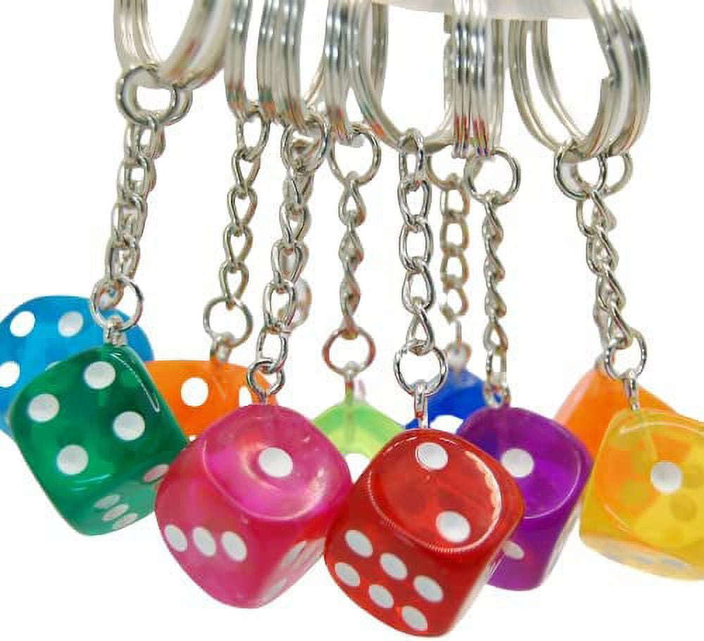 1 Dozen Dice Key Chains - Very Cute! Perfect for Bunco or Casino ...