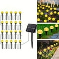 1 Drag 20 LED Solar Lamp - 20 Lights Solar Garden Lights, RGB Color ...