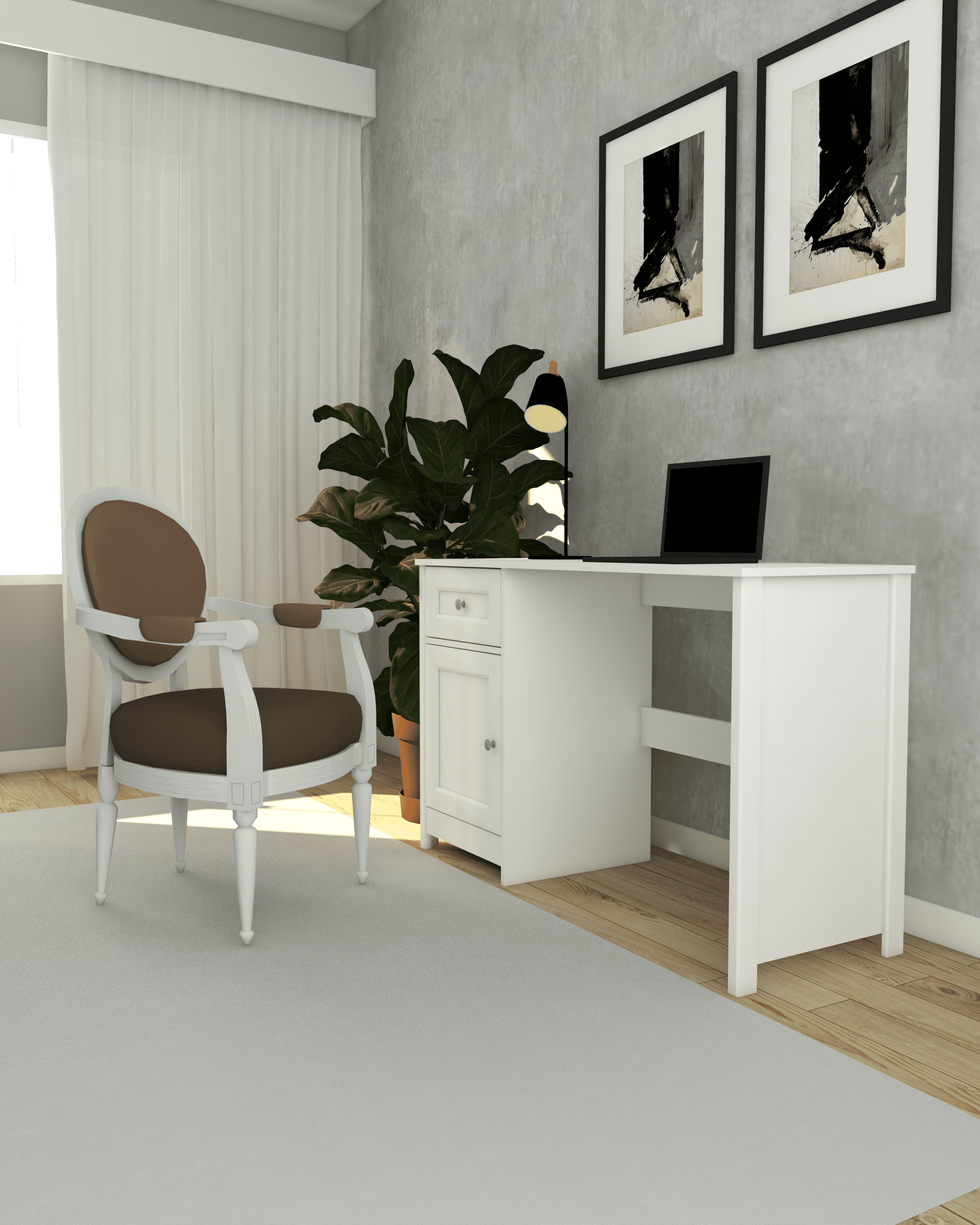 1 - Drawer 1 - Door Desk - Walmart.com