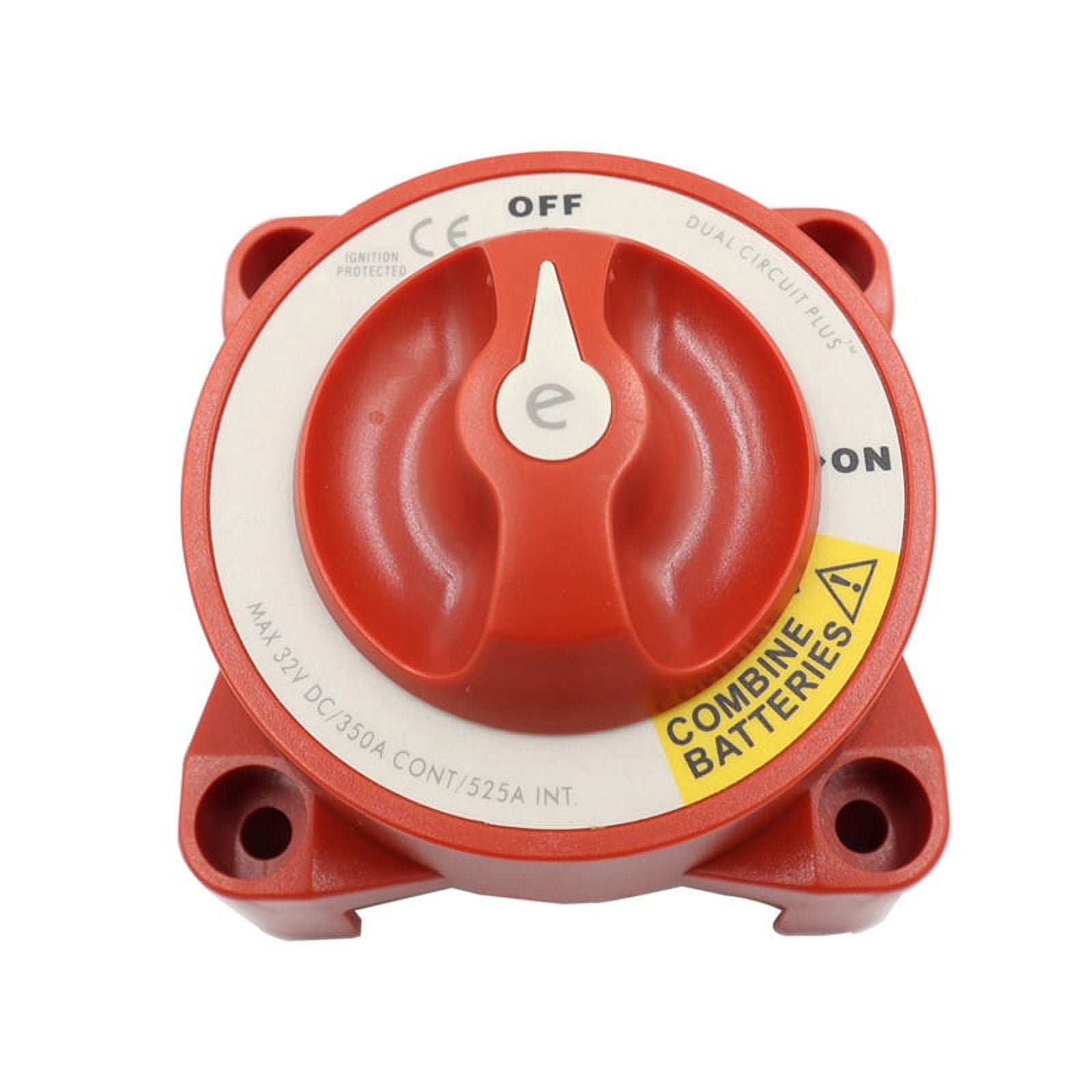 1 * Dual Circuit Plus Battery Rotary Switch-White & Red - Walmart.com