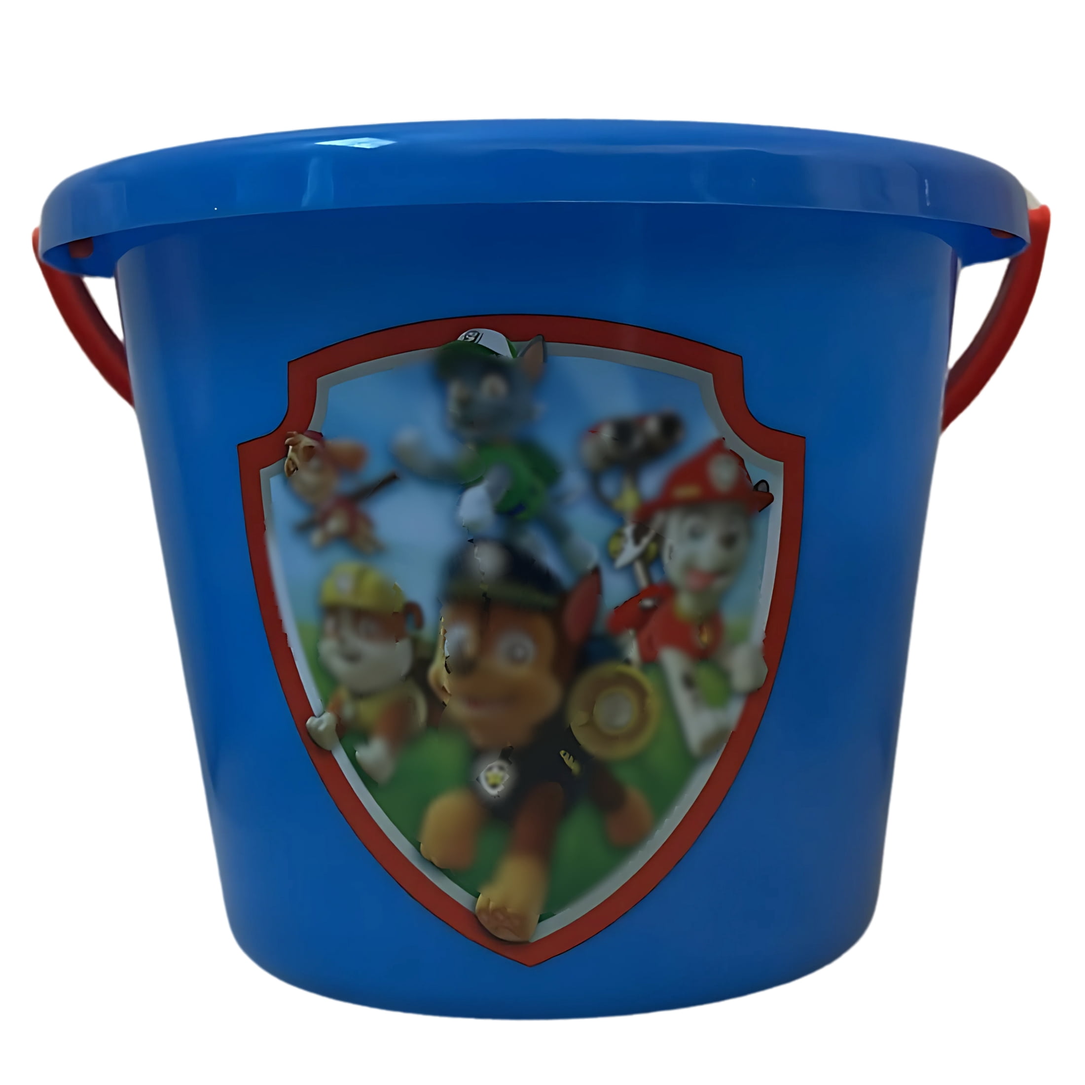 (1) Easter Themed Basket Reusable Plastic Bucket with Handle for Spring ...