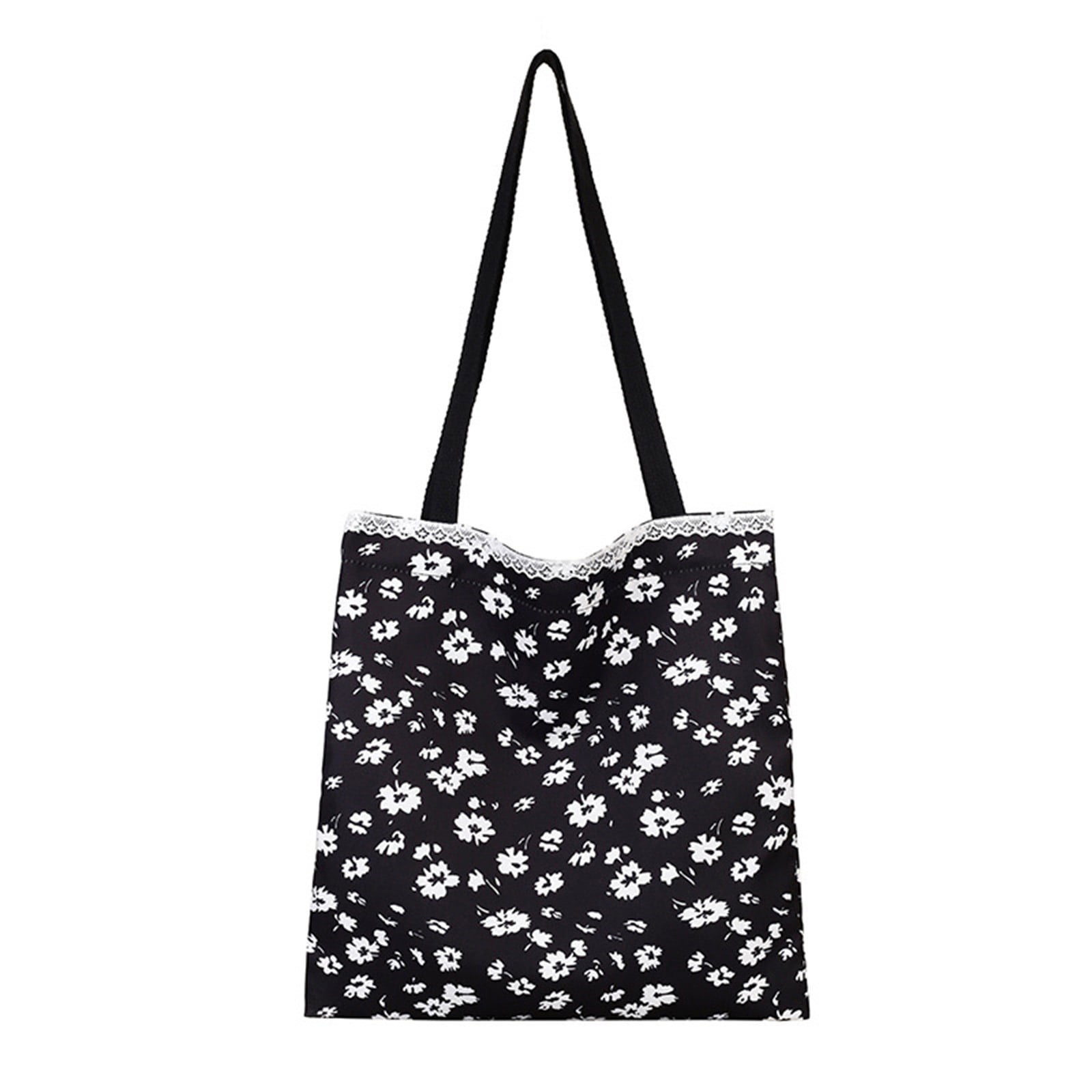 1. Elegant Floral Embroidery Shoulder Bag sturd Canvas Lightweight ...