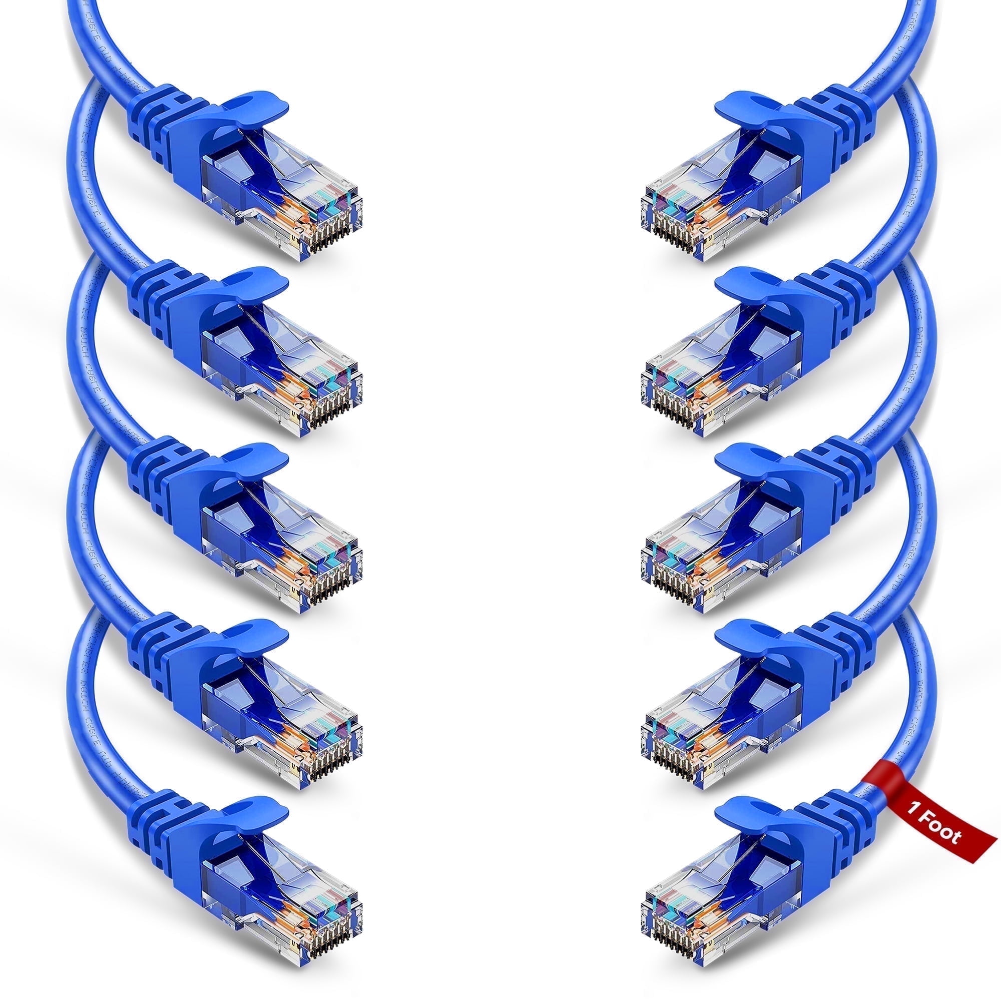 NewYork Cables 1ft CAT6 Ethernet Patch Cable Solid Copper RJ45 UTP ...