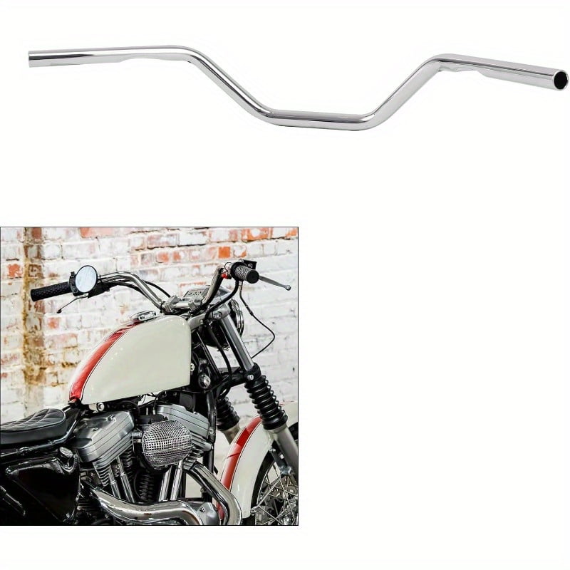 1" Fat Custom Handlebar Fit For Harley Davidson Sportster Dyna Softail ...
