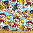 1 Fat Quarter - Paw Patrol Friends Rescue on Blue Cotton Fabric - Chase ...