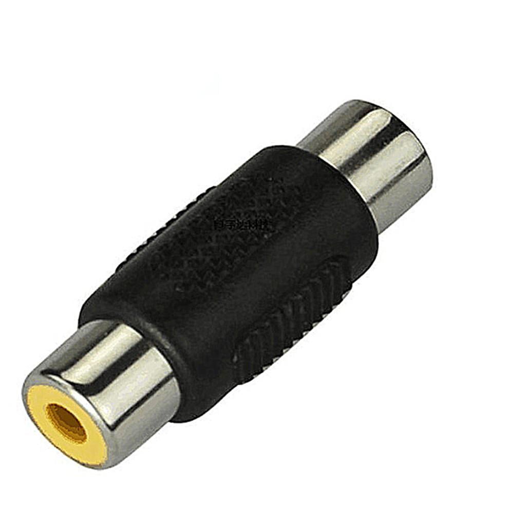 1 Female to 1 Female Coupler Joiner Adapter AV/Audio/Video Cable ...