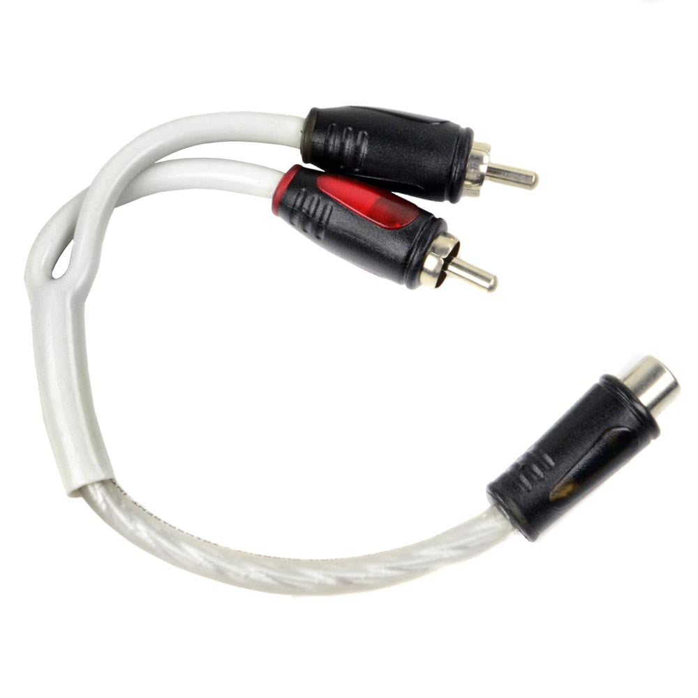 1 Female to Male RCA Splitter Triple Shield Interconnect Car Home Audio ...