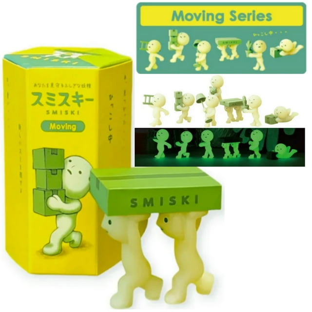 1 Figures Dreams Smiski HIPPERS Series Blind Box - Glow in The Dark ...