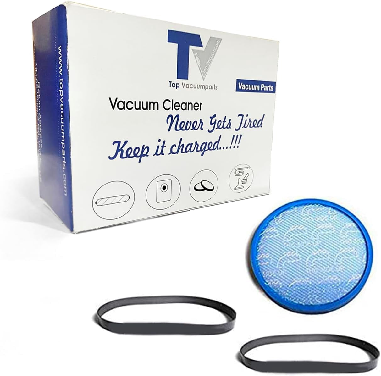 1 Filter and 2 Belt Kit Compatible For Hoover WindTunnel 2 Whole ...