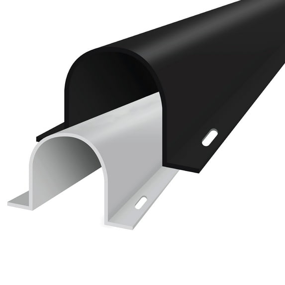 1" Flanged U Channel Wire Guard Surface Cable Raceways - 60" Stick ...