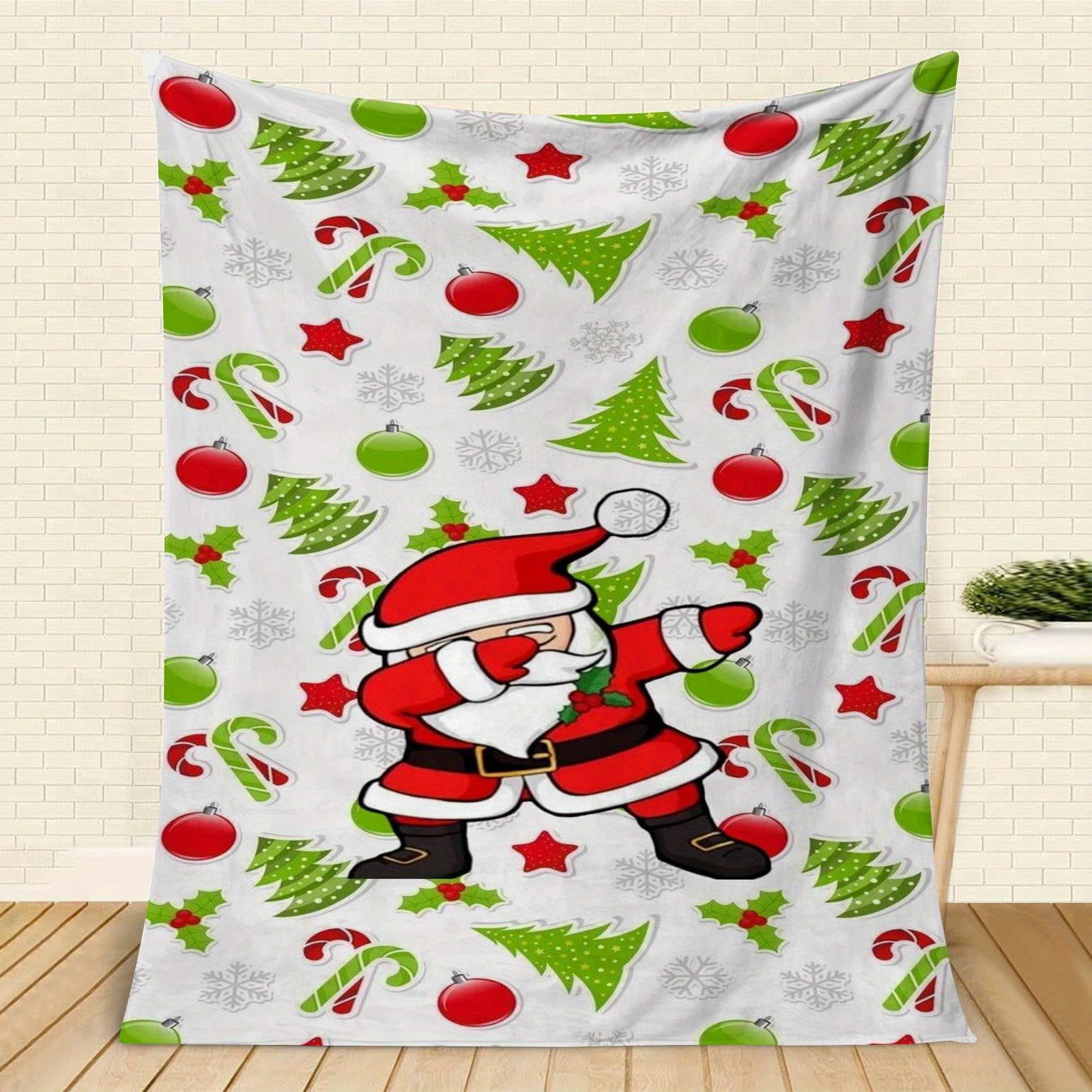 1 Flannel Christmas Bedspread/Blanket - Soft and Warm Bed Cover for ...