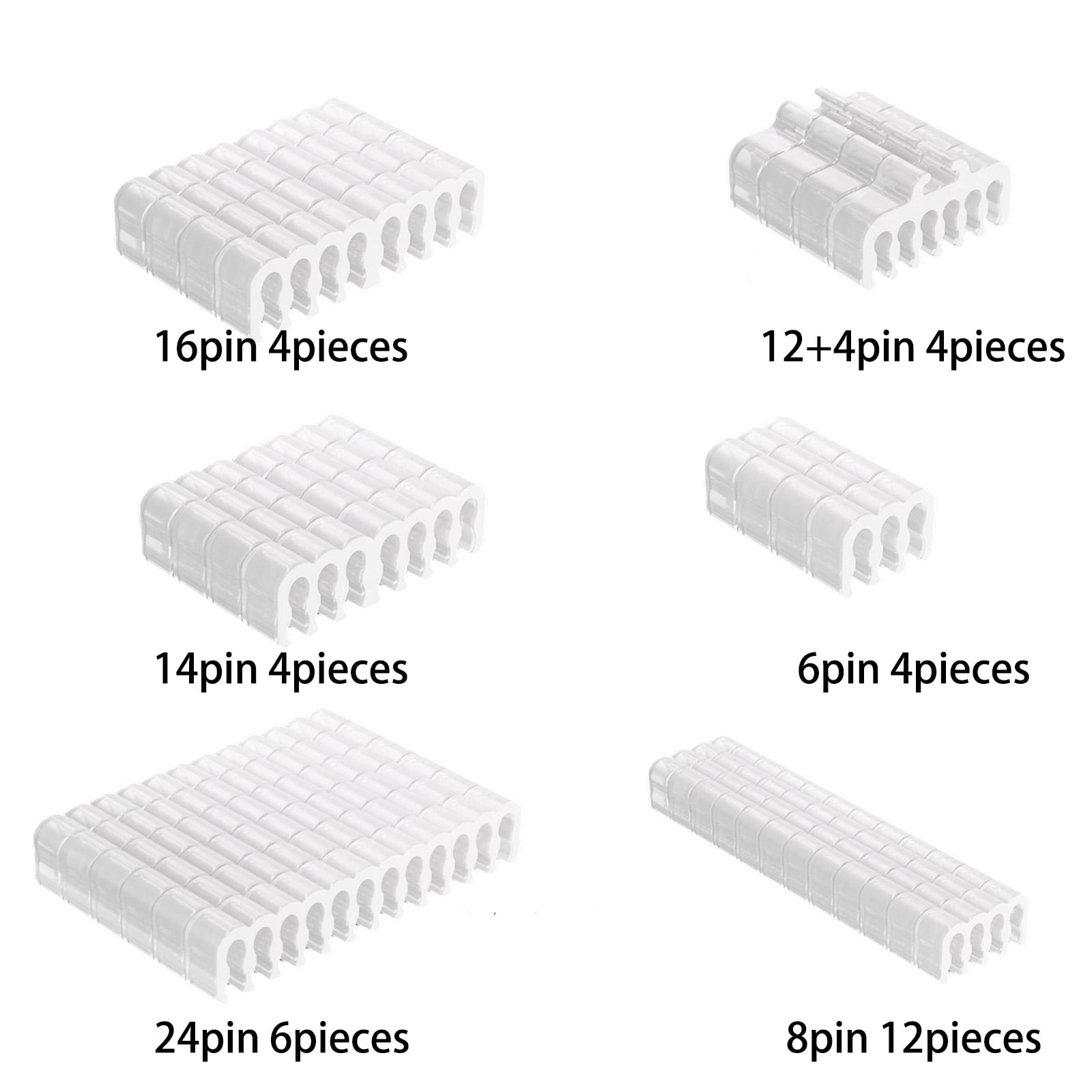 1. Flexible PVC Wire Combs Cord Organizers For 1.8-2.5mm Sleeved Lines ...