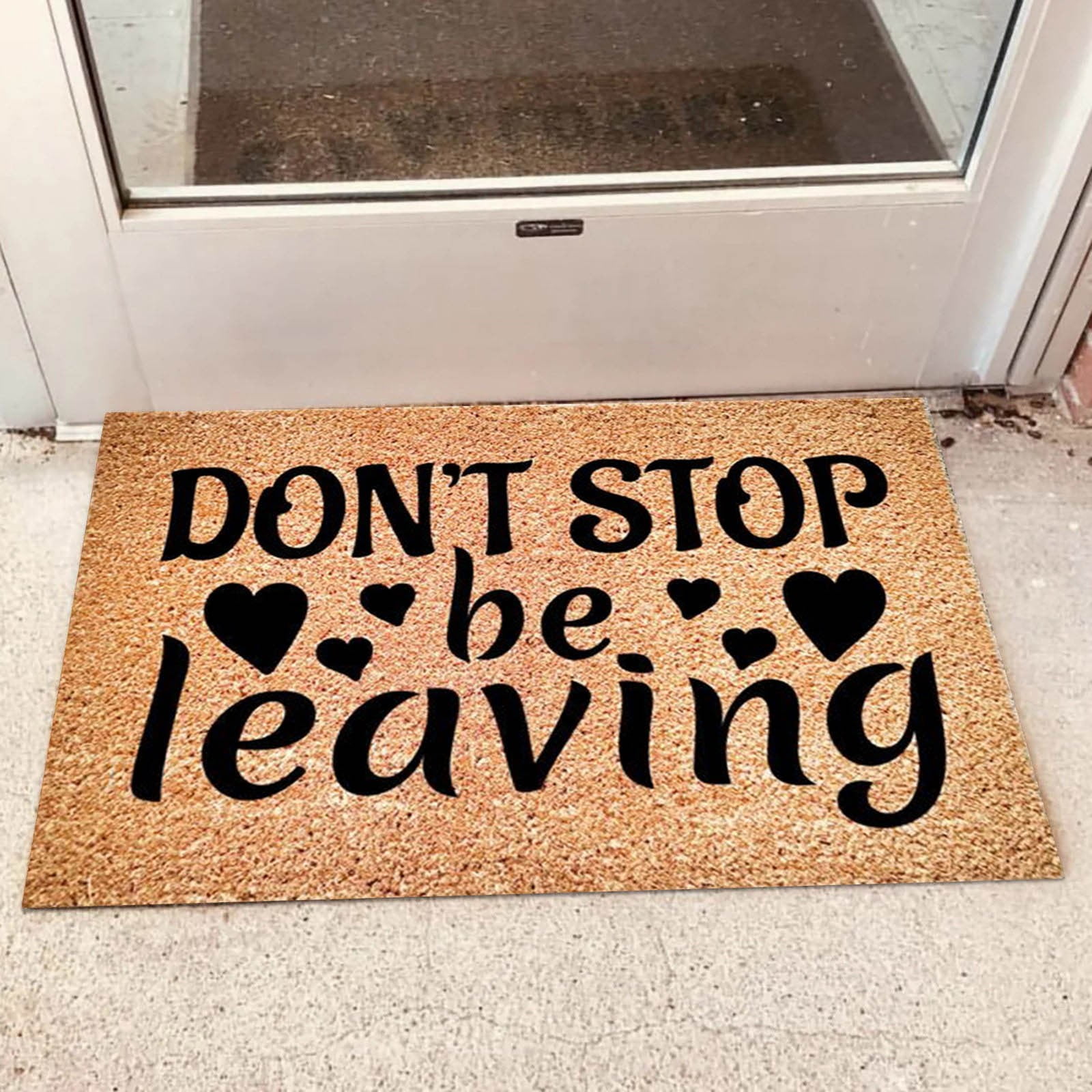 1× Floor Mat Fun Copywriting Mat Holiday Mat Welcome Door Mat Polyester ...