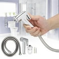 1*Flusher Set off Promotions! Bathroom Shower Spray Hose Base Three ...