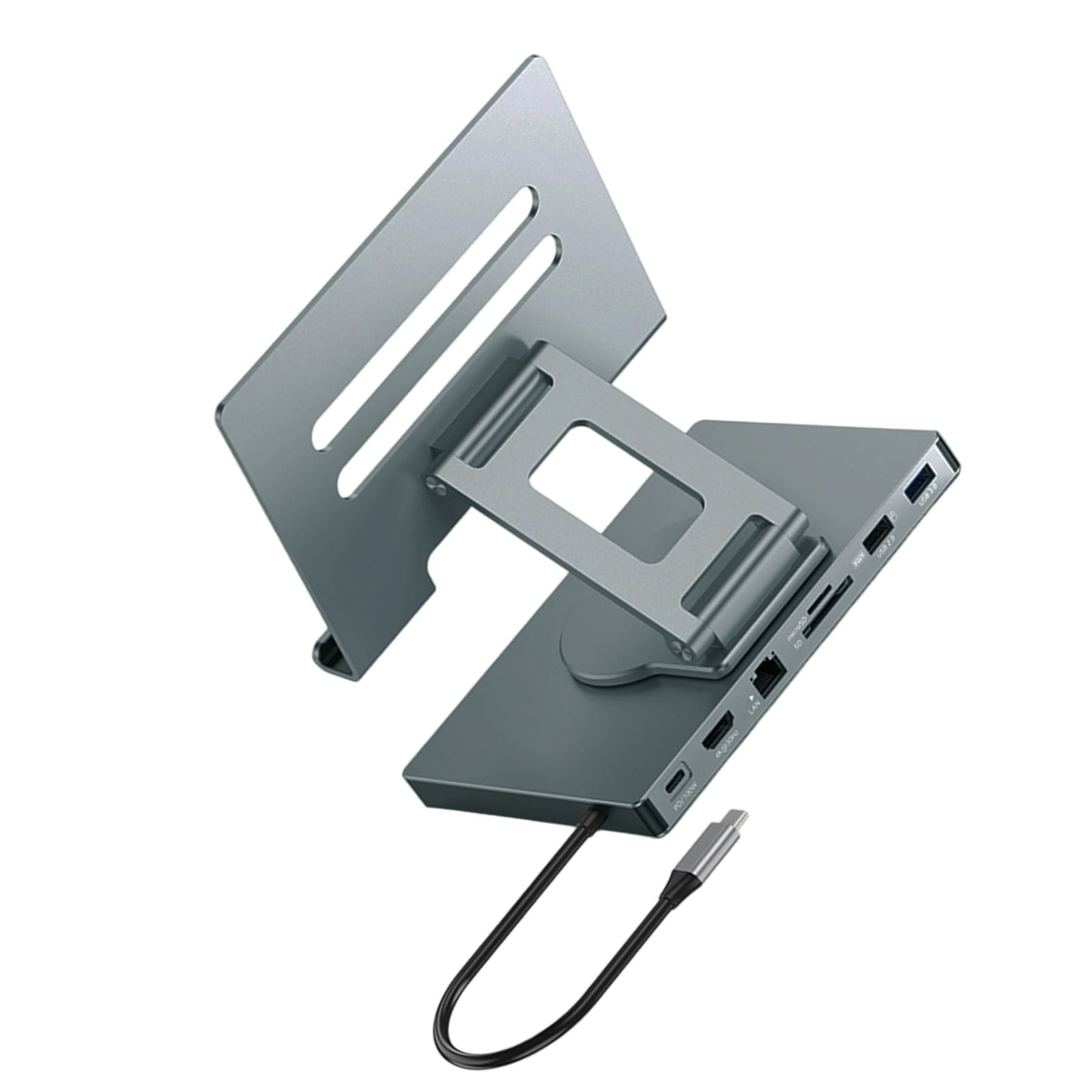 1. Foldable Rotating USB C Dock Stand PD100W Charging Aluminum Alloy ...