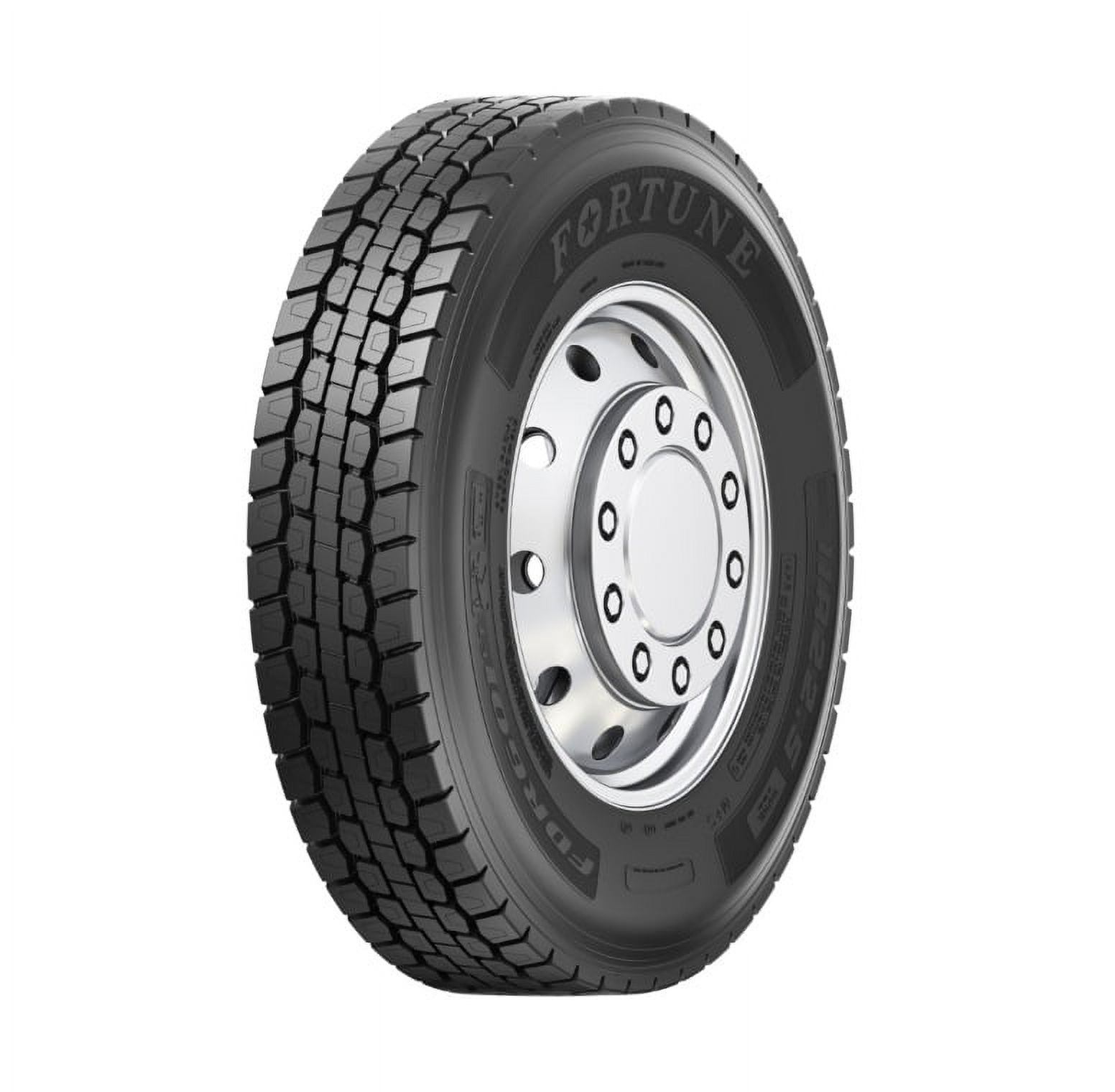 1 Fortune FDR601 Open Shoulder Tire TR225/70R19.5 128/126L 14 Ply ...