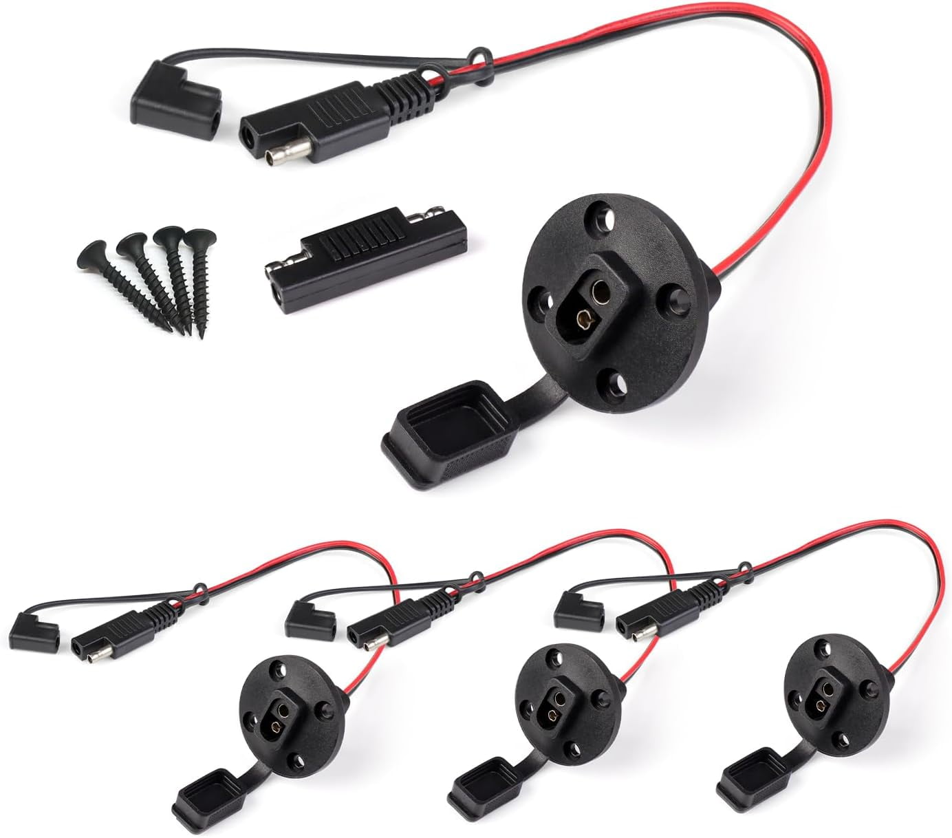 Sae Sidewall Port 2 Pack SAE Power Socket Sidewall Port, Weatherproof ...