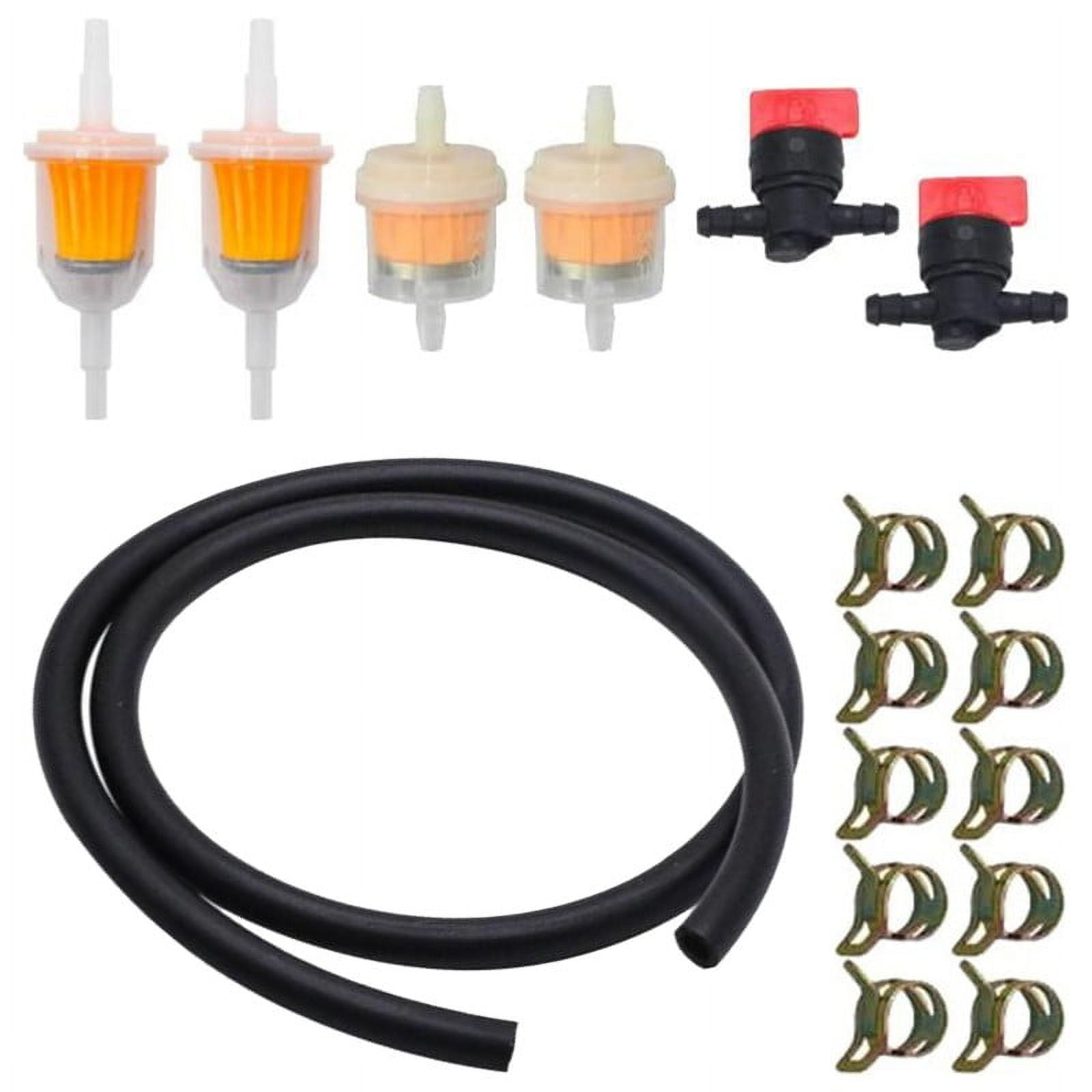 1 Fuel Line 4 Fuel Filters 2 Fuel Shut-Off Valves 10 Hose Clamps ...