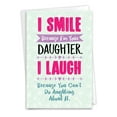NobleWorks Funny Father's Day Card with Envelope - Smiling Daughter ...