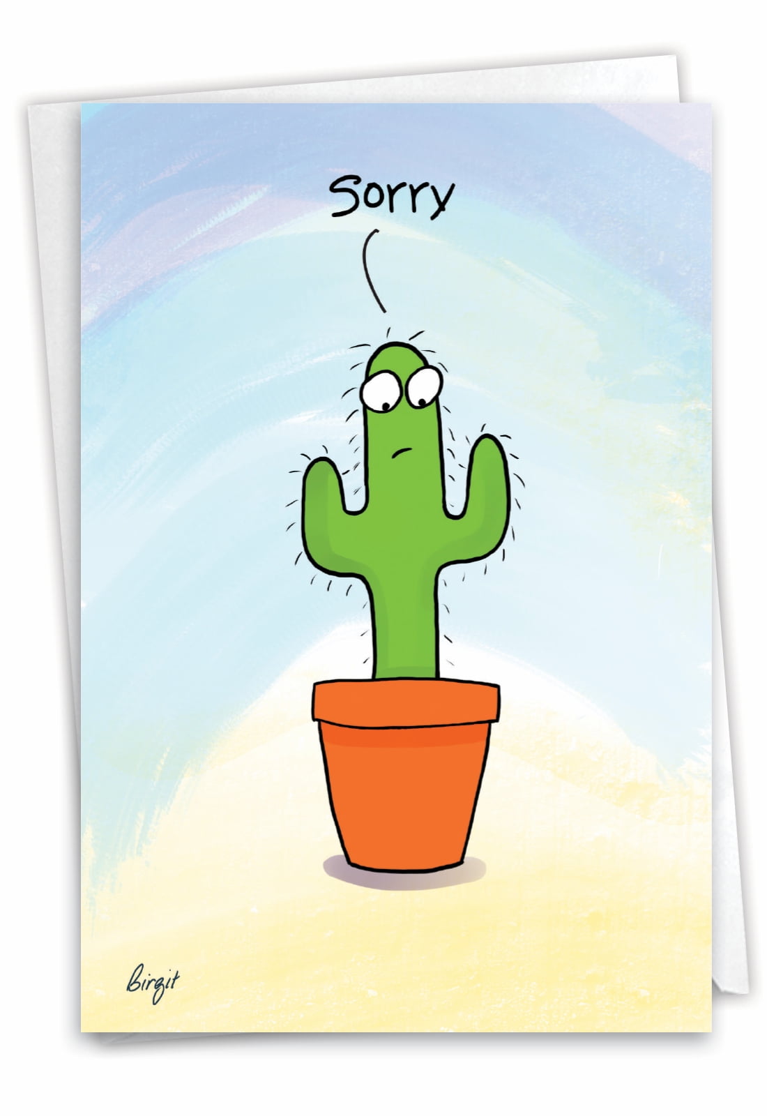 1 Funny Sorry Card with Envelope - Such A Prick Sorry C3519SRG ...