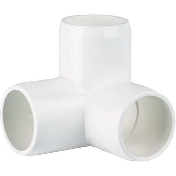 1" Furniture Grade 3-Way Corner Elbow PVC Fitting - 150 Pack - Walmart.com