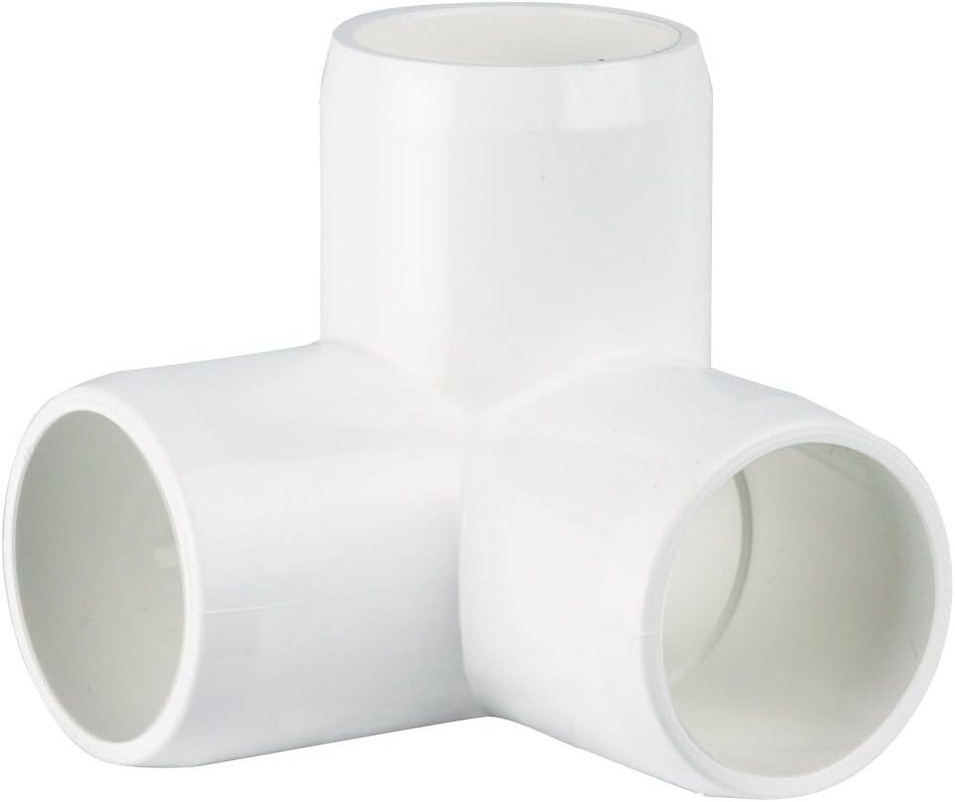 1" Furniture Grade 3-Way Corner Elbow PVC Fitting - 48 Pack - Walmart.com