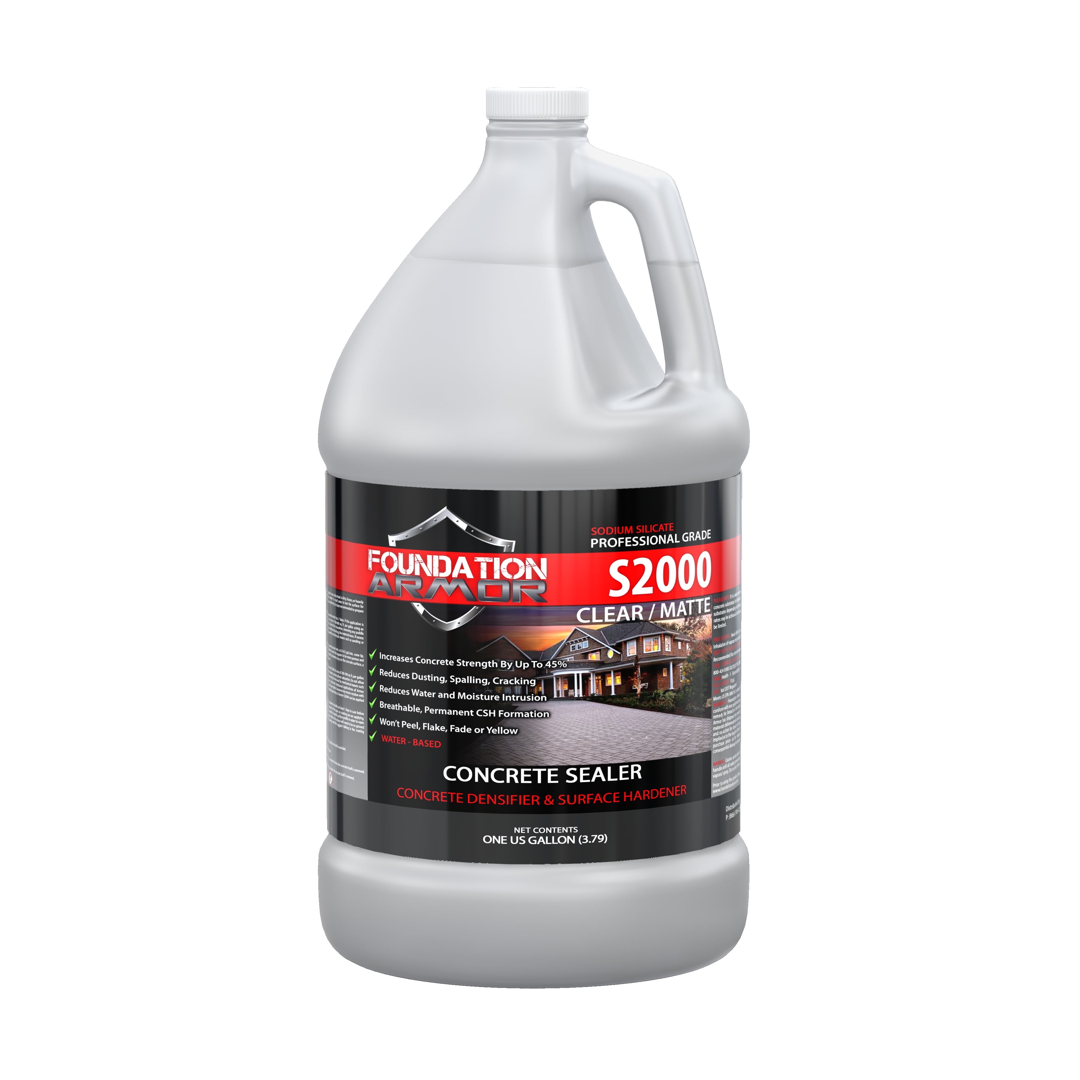 Armor S2000 1 GAL Sodium Silicate Concrete Densifier, Sealer & Surface ...