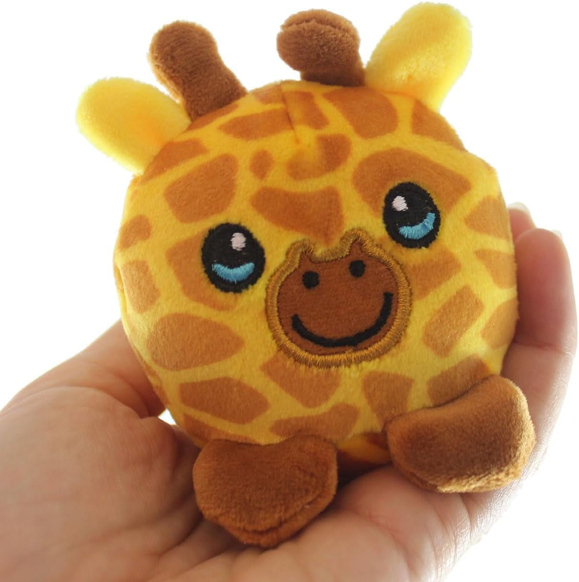 1 GIRAFFE Cute Ball Plush Stuffed Animals- Adorable Mini Plushie ...