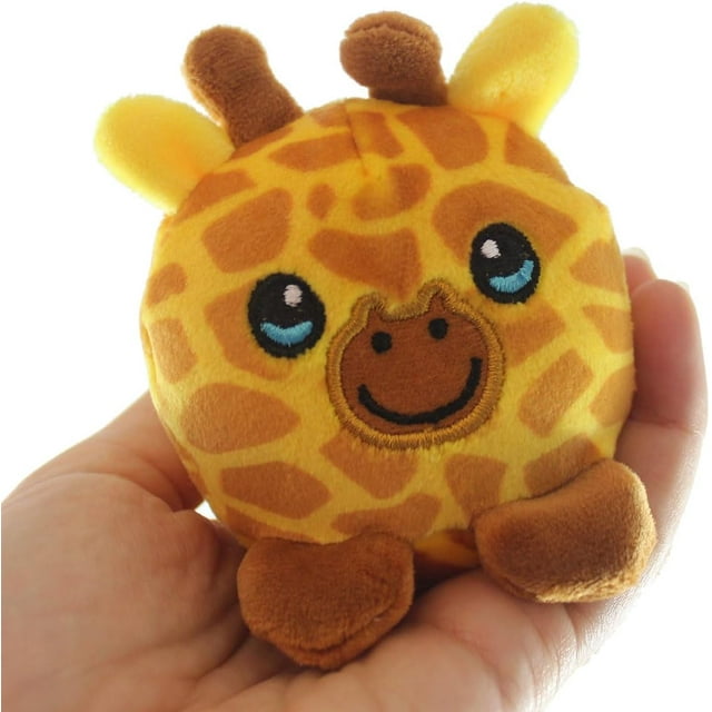 1 GIRAFFE Cute Ball Plush Stuffed Animals- Adorable Mini Plushie ...