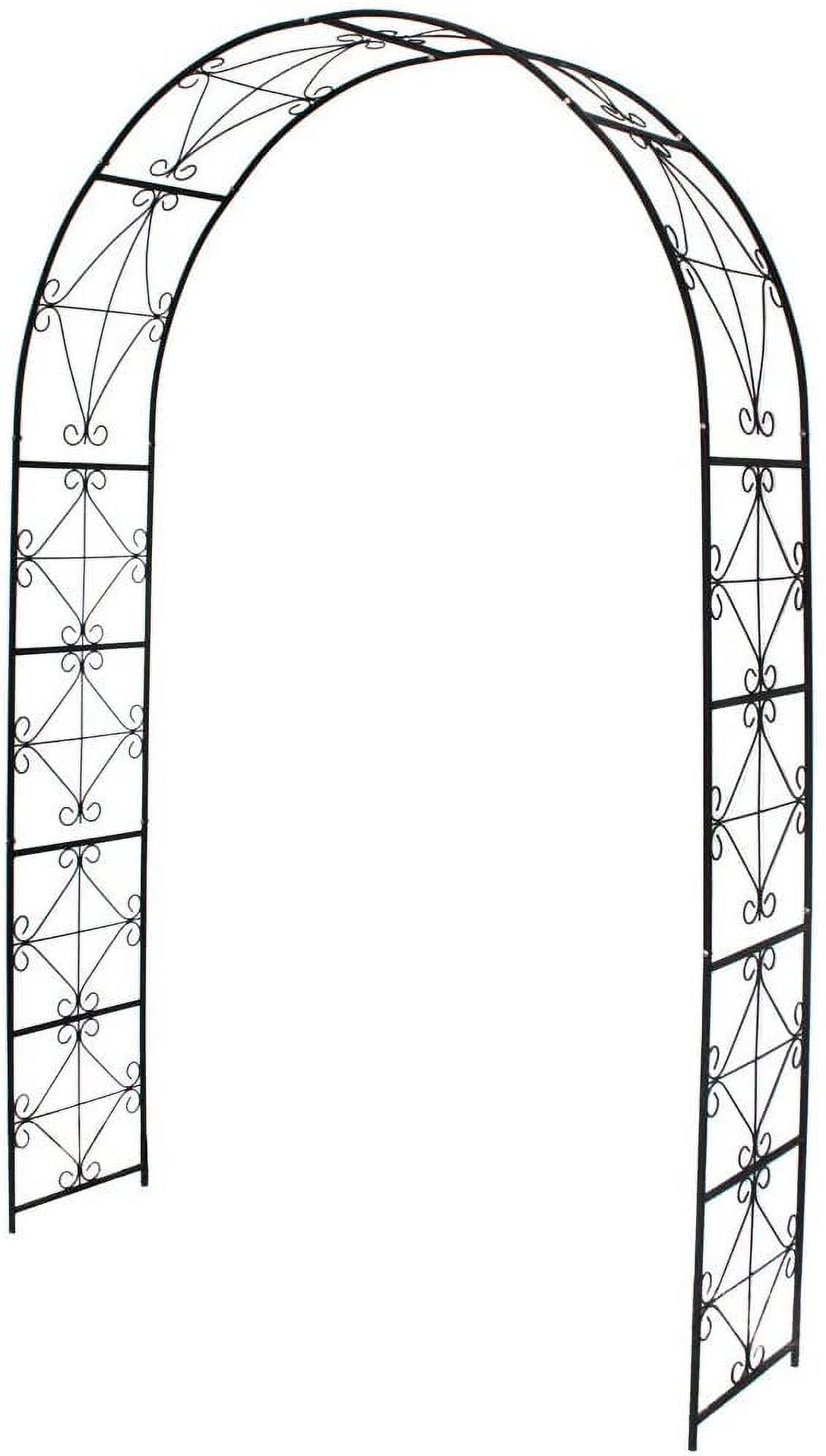 1. GO Steel Garden Arch, 7'2'' High x 4'5'' Wide, Garden Arbor for ...