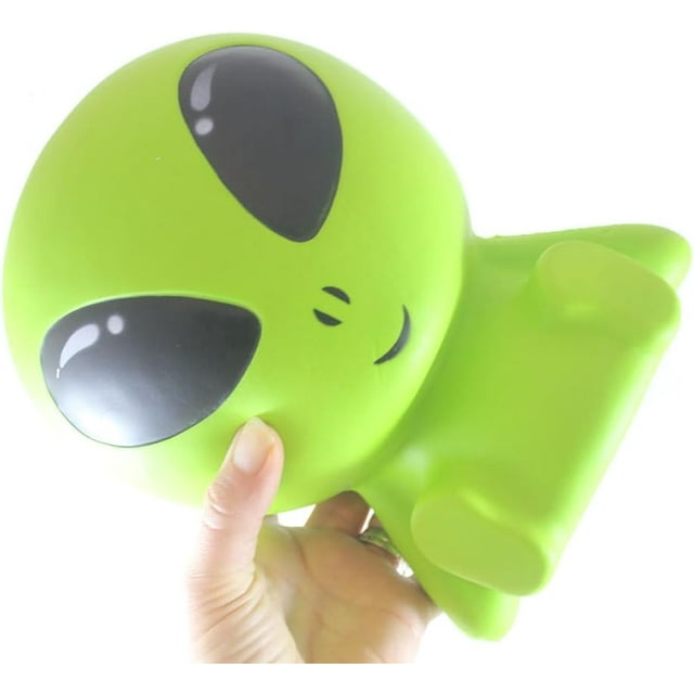 1 GREEN Jumbo 9" Alien Squishy Slow Rise Foam - Sensory, Stress, Fidget ...
