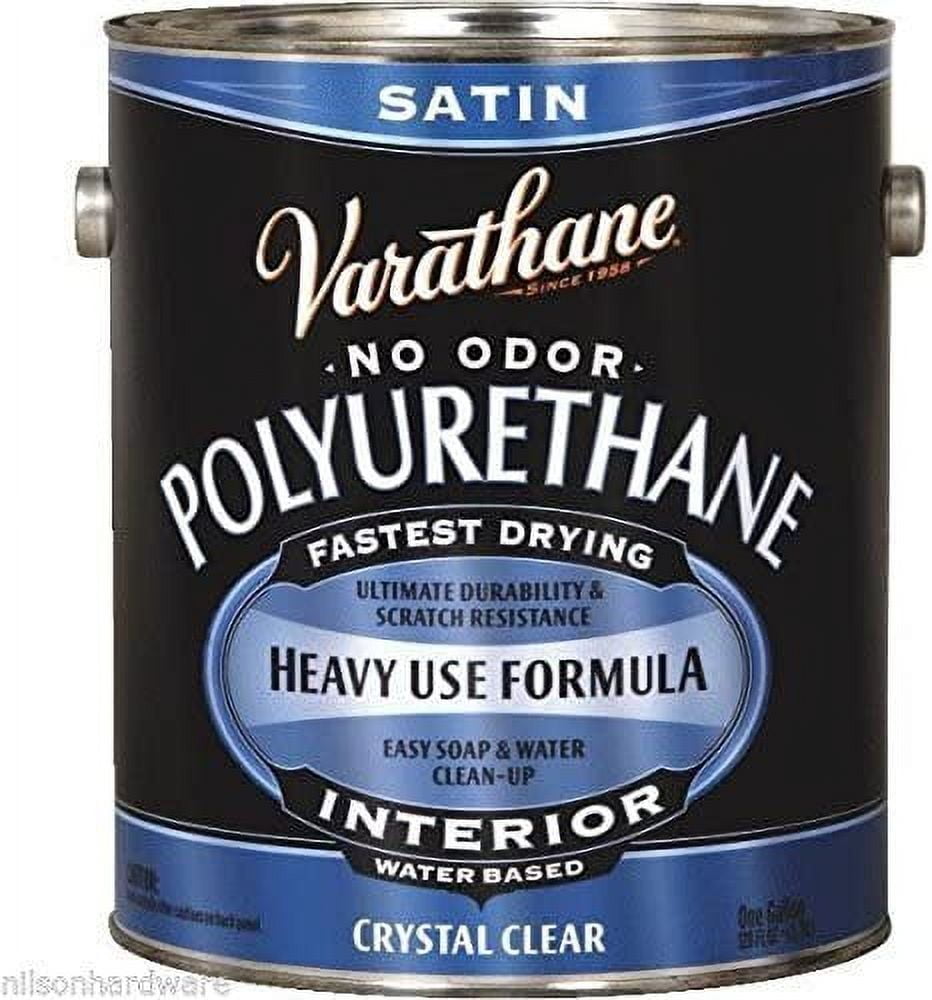 1 Gal Varathane Water-Based Clear Satin Interior Wood Polyurethane ...