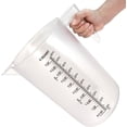 1 Gallon / 5 Quart / 5000 ml Large Clear Plastic Measuring Pitcher with ...