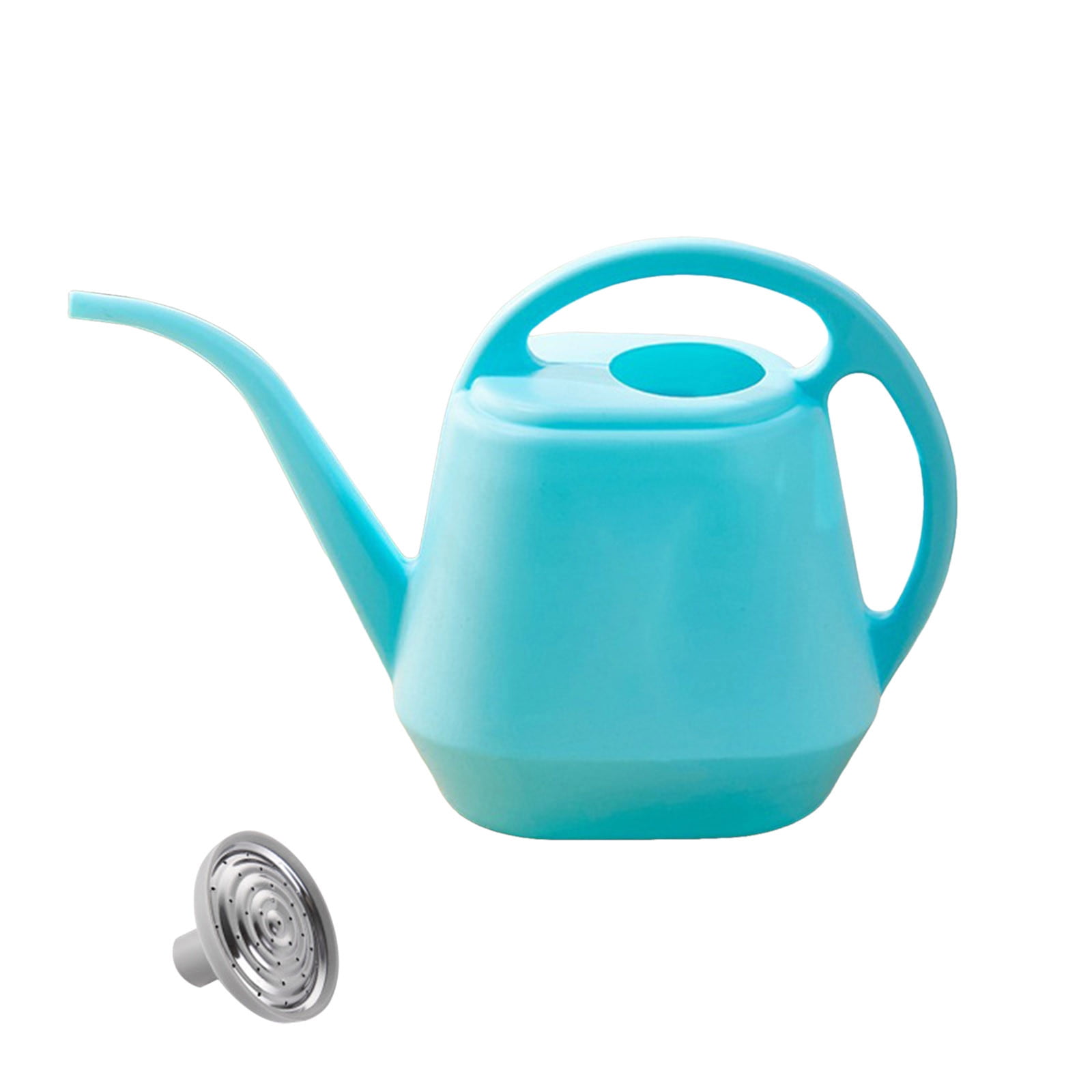 1 Gallon Blue Pe Watering Can Outdoor Plants, Long Spout with 2 in 1 ...