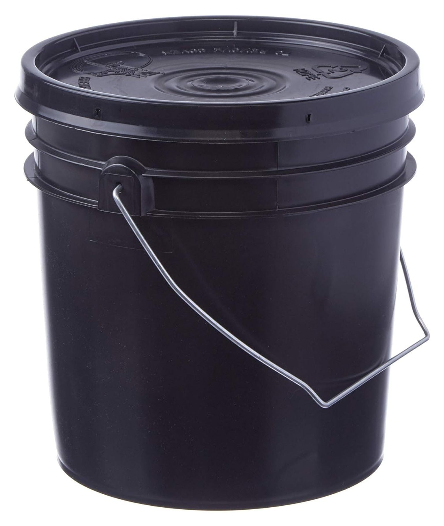 1 Gallon Bucket with Lid, HDPE, 6 Pack (Black) - Walmart.com
