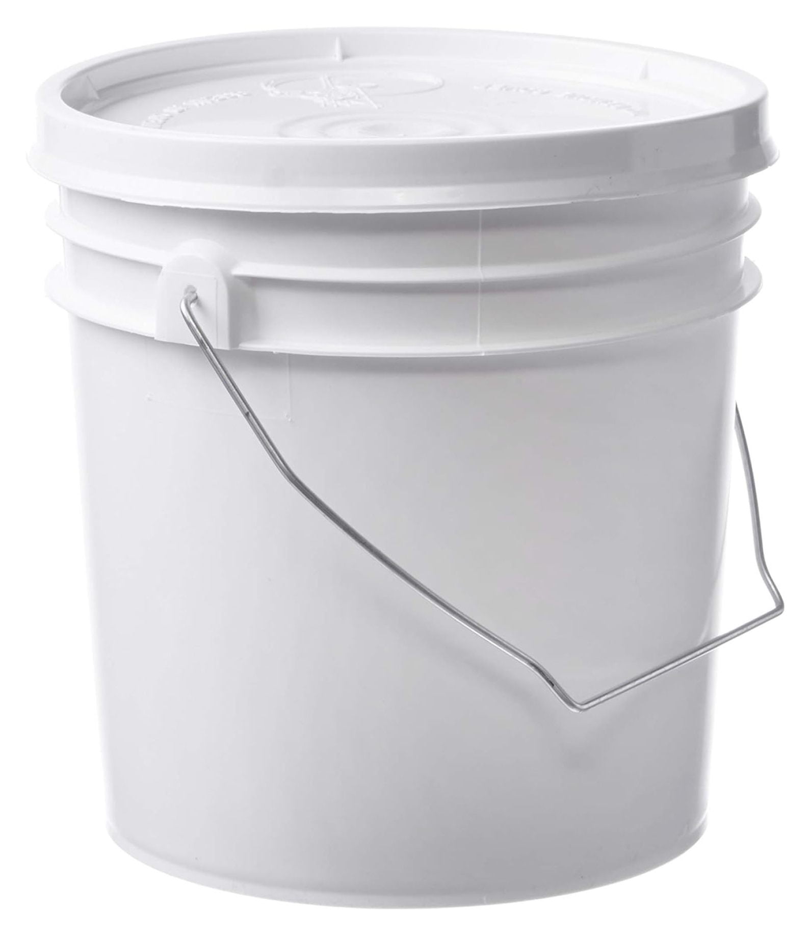 1 Gallon Bucket with Lid, HDPE, 6 Pack (White) - Walmart.com