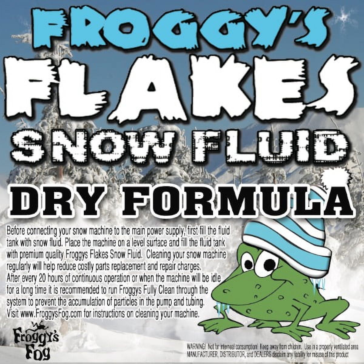 1 Gallon - DRY Snow Juice Machine Fluid - Froggys Flakes (50-75 Foot ...