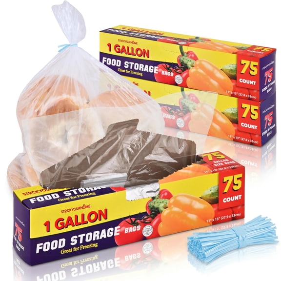 Keep It Fresh Produce Bags Reusable Food Storage Bags with Twist Ties ...