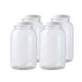 1 Gallon Glass Storage Jars with Airtight Lids (Pack of 4) | LXKJ Wide ...