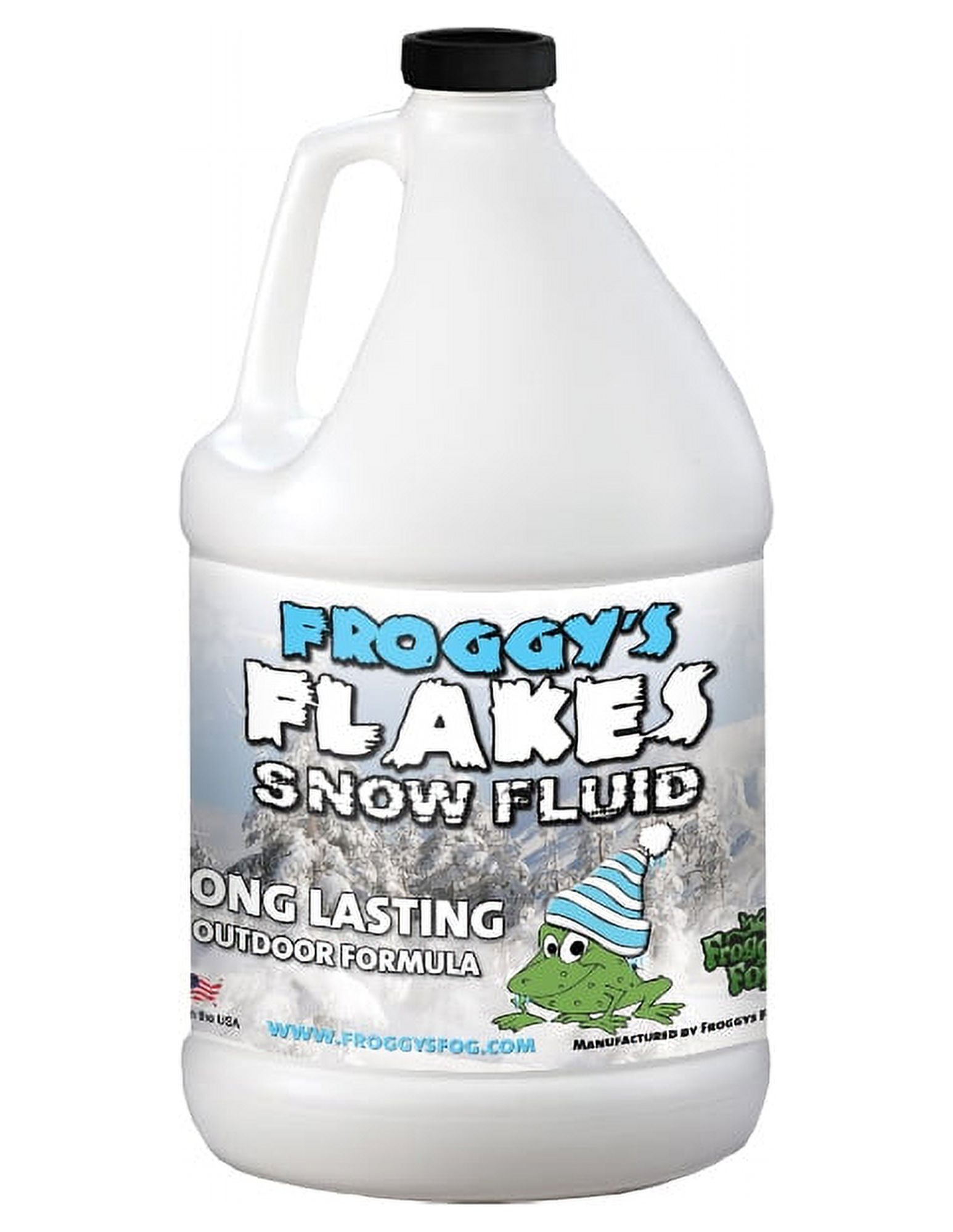 Froggys Flakes Snow Juice Machine Fluid, 1 Gallon - 75+ Feet Float/Drop ...