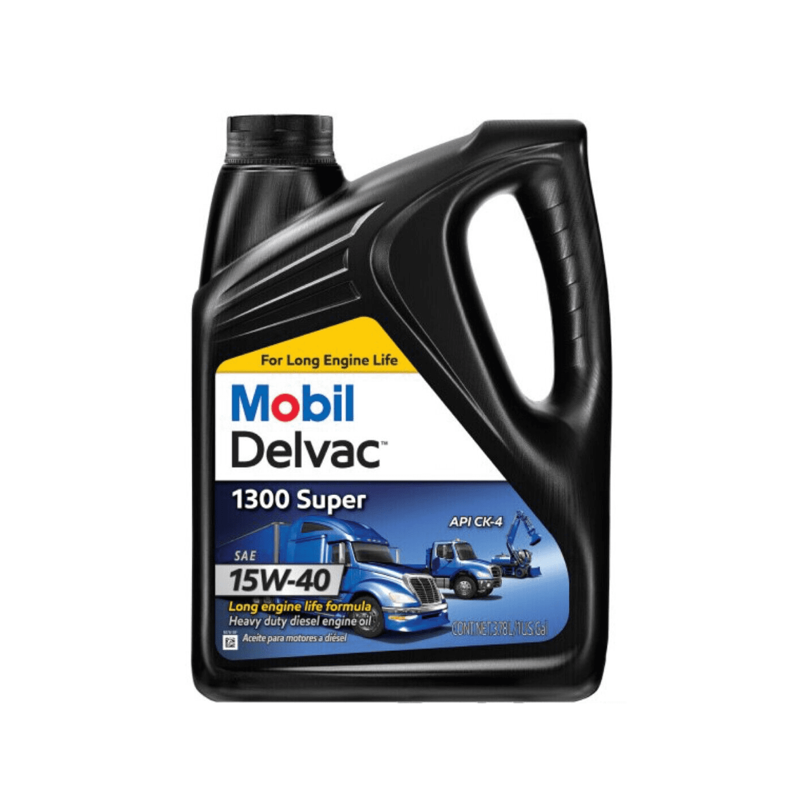 Mobil Delvac 1300 Super 1 Gallon Synthetic Blend Diesel Motor Oil SAE ...
