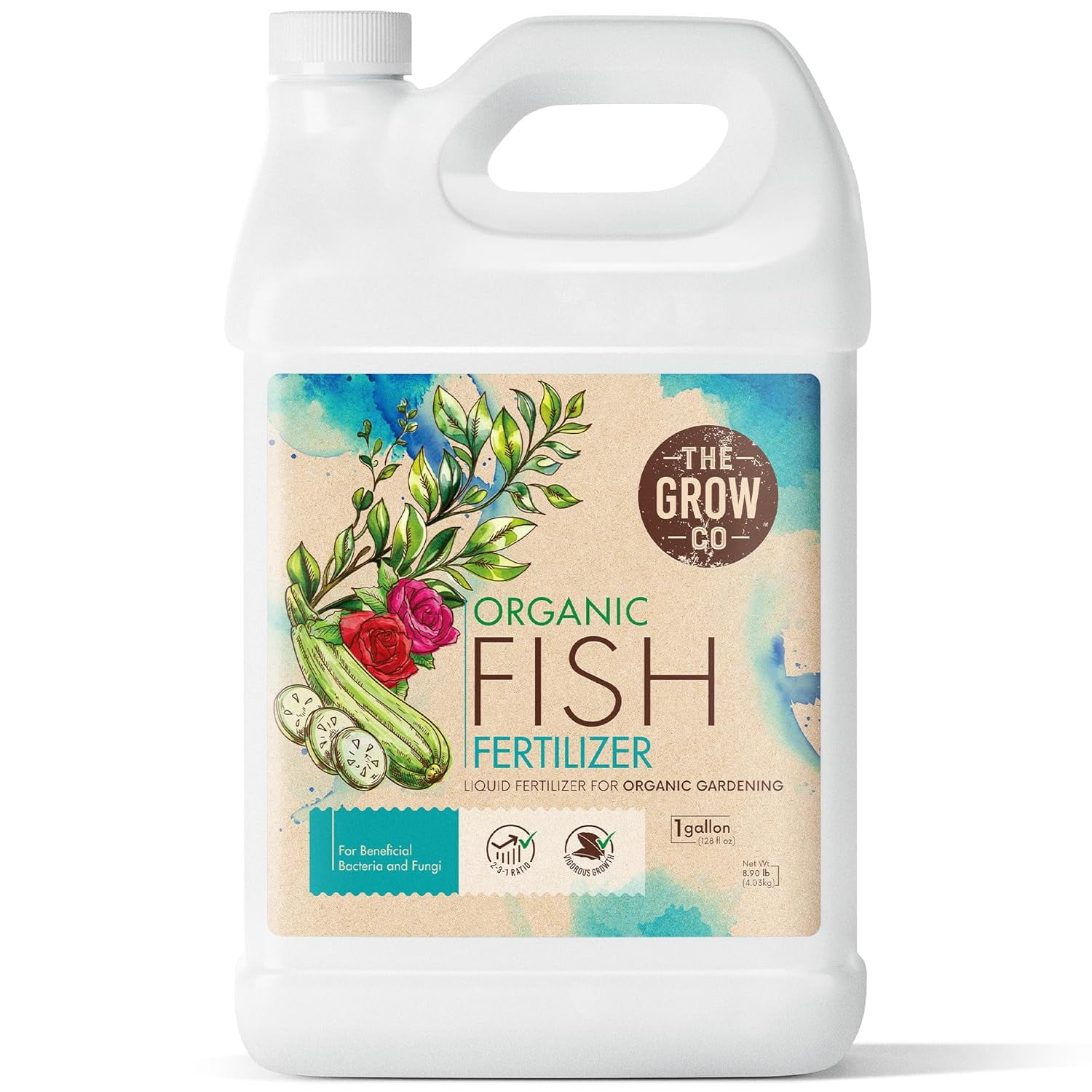 1 Gallon Organic Fish Emulsion Fertilizer for Plants - Ideal Liquid ...