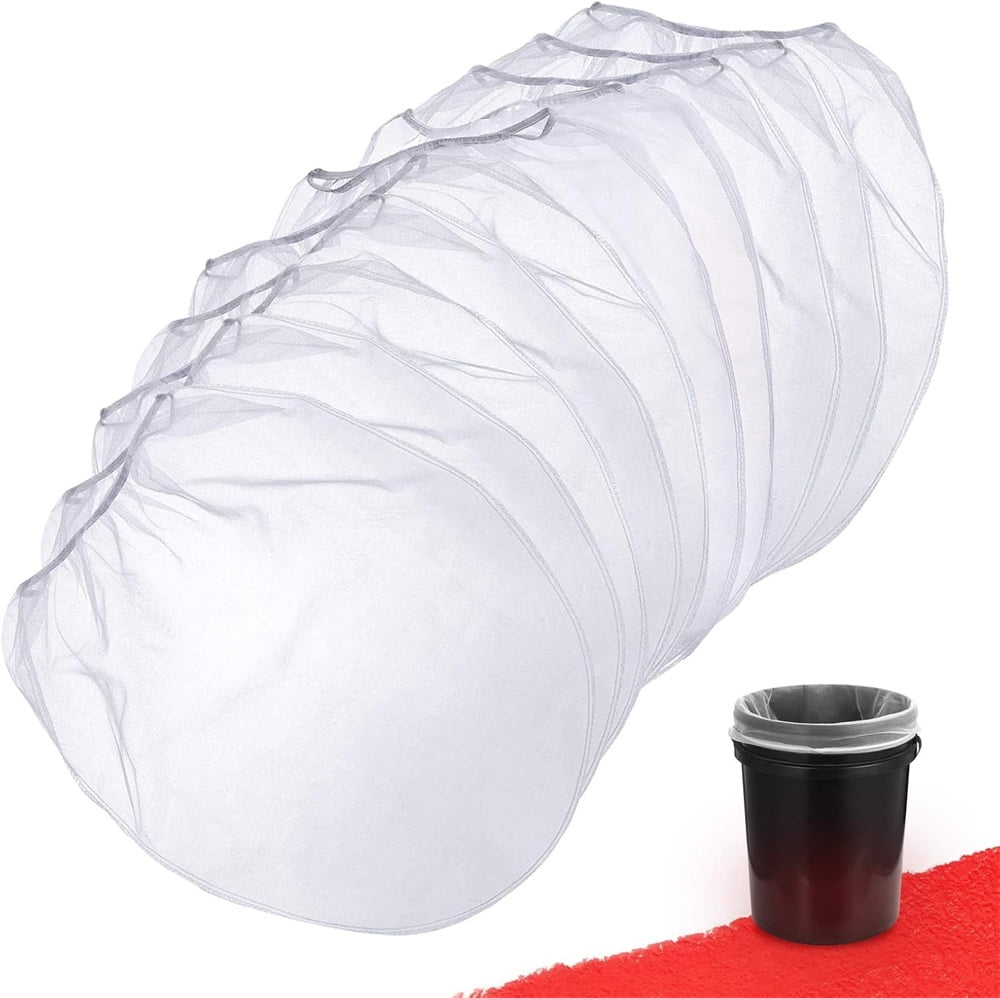 1-Gallon Paint Filter Bags,Fine Mesh Paint Strainer Bag,White Nylon ...