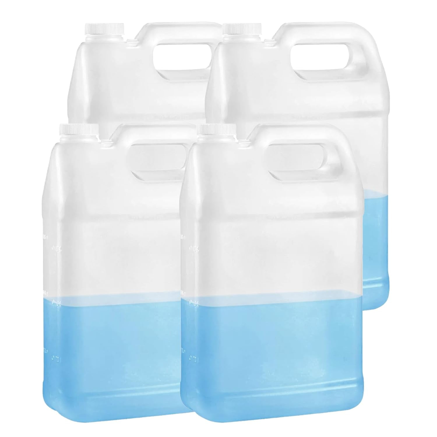 1 Gallon Plastic Jugs with Lids, Water Jugs Bottles Storage Containers ...