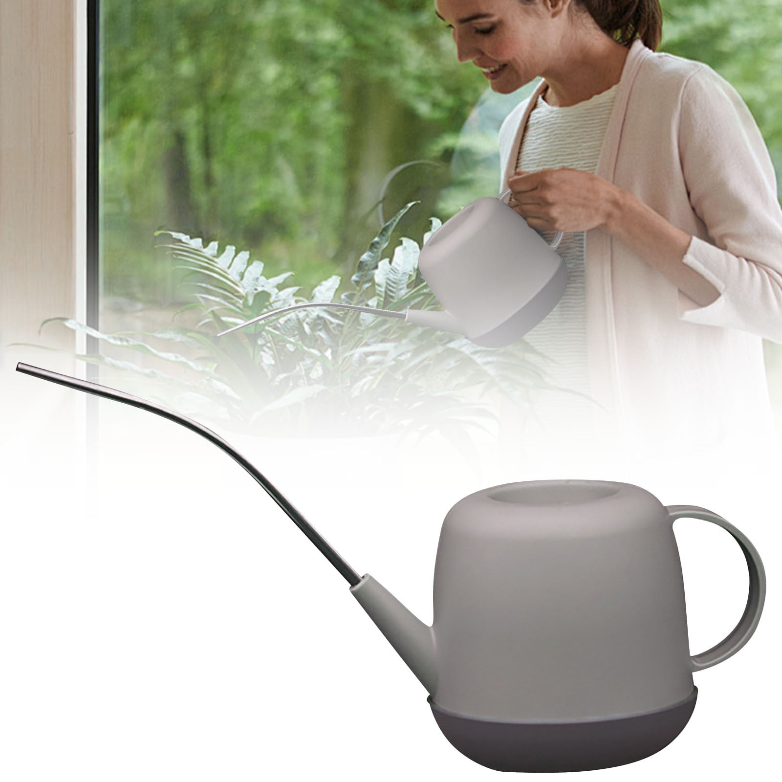1 Gallon Spray Bottle with Nozzle & Long Spout Watering Can, Plastic ...