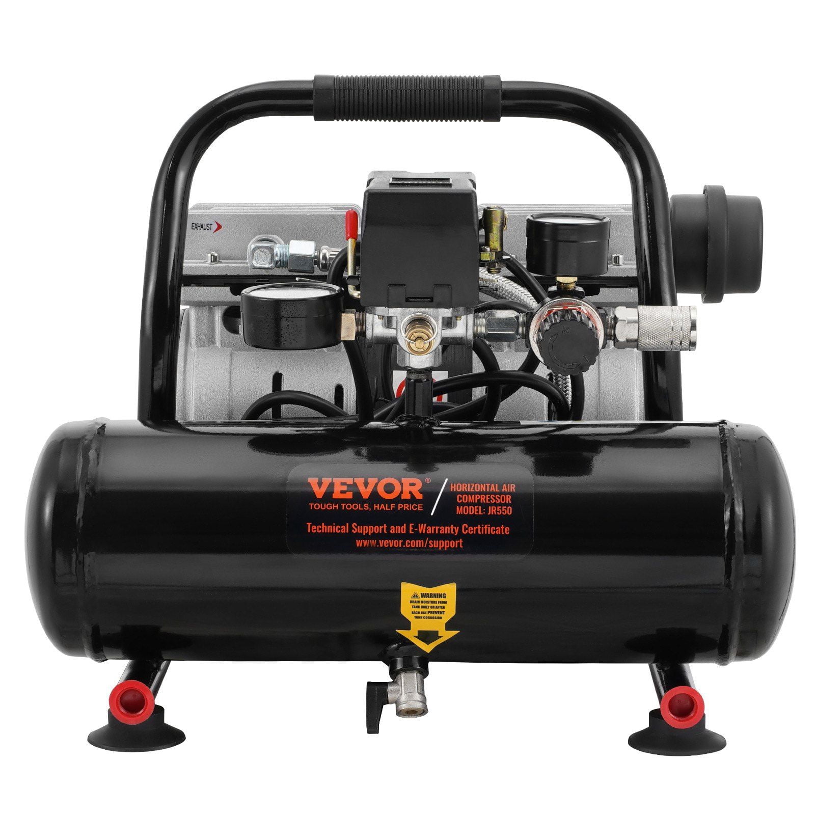 1 Gallon Steel Tank 1HP 1.5 CFM 90PSI Oil Free Air Compressor 120PSI ...