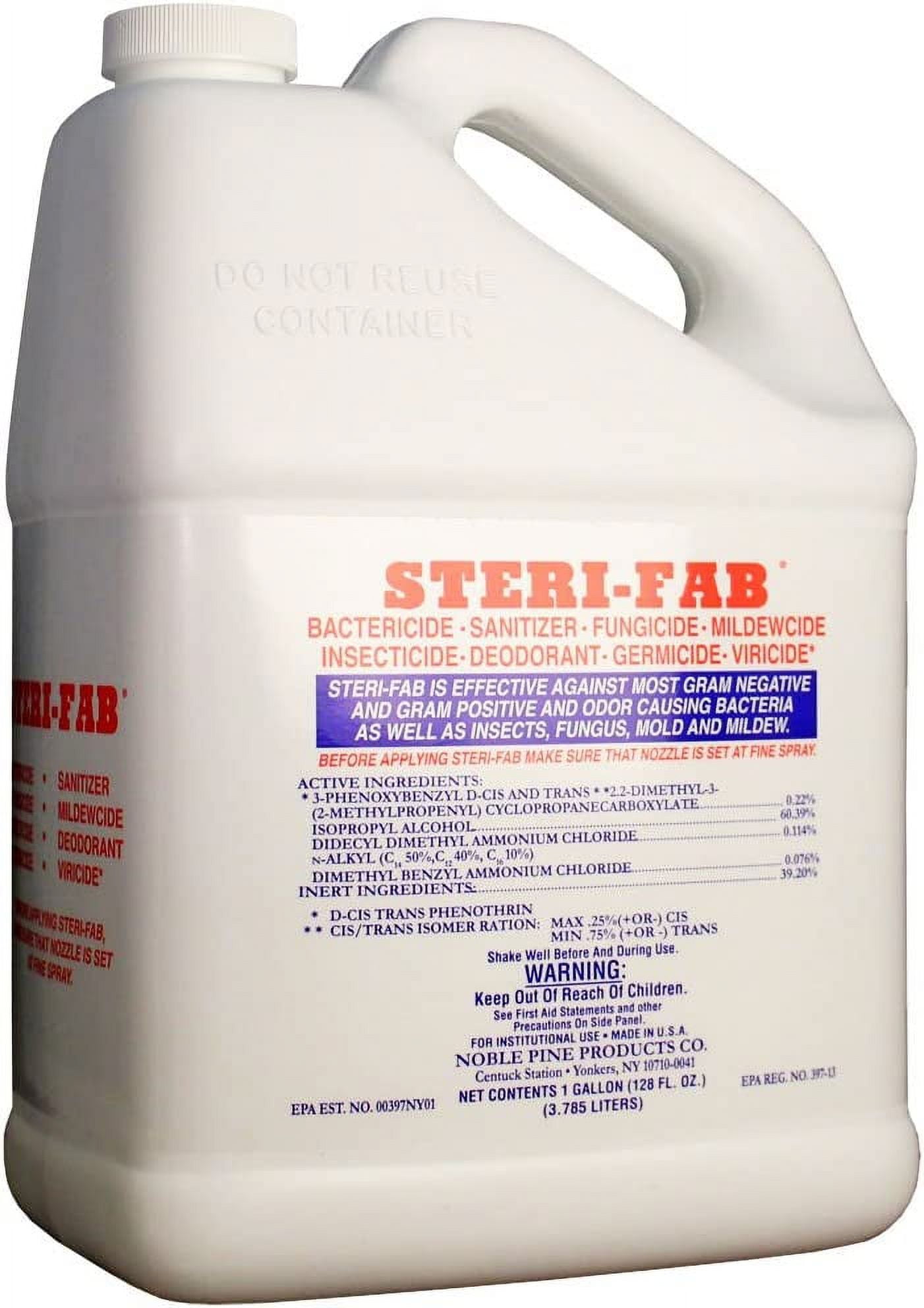 Steri-fab 1 Gallon Furniture Spray: Bed Bug, Dust Mite Killer ...