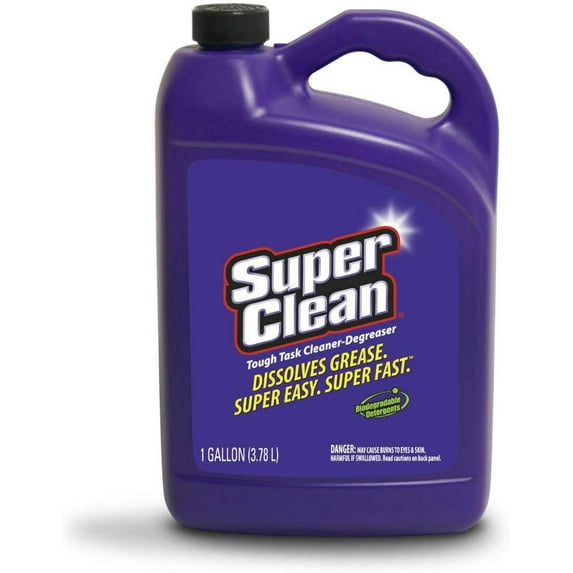 Super Clean 1 Gallon Cleaner Degreaser, Heavy Duty Grease and Grime ...