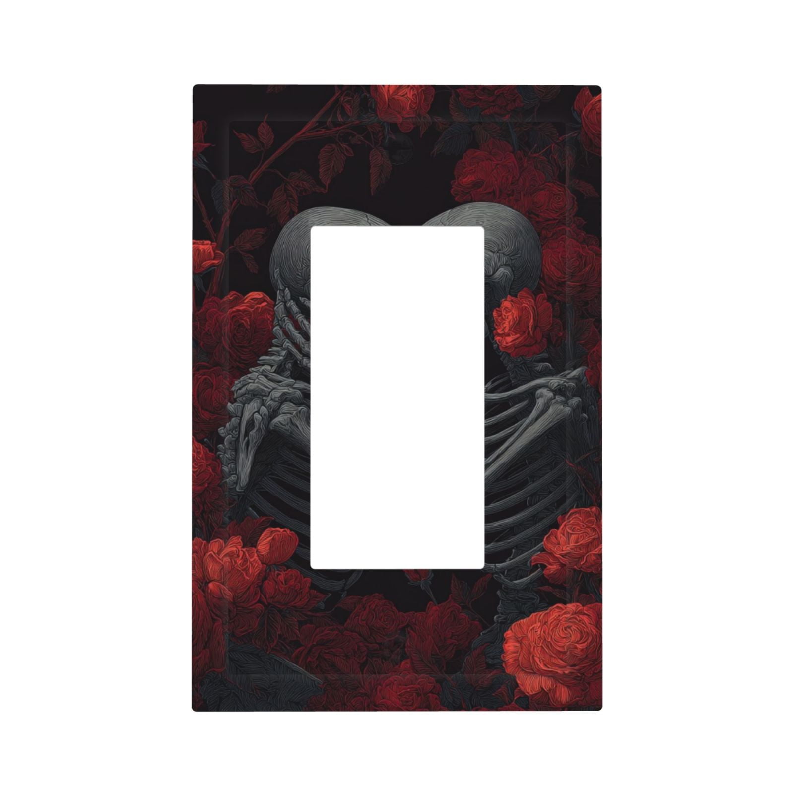 1-Gang 1 Rocker Wall Plate for Bedroom Room Bathroom Decorative, Sugar ...
