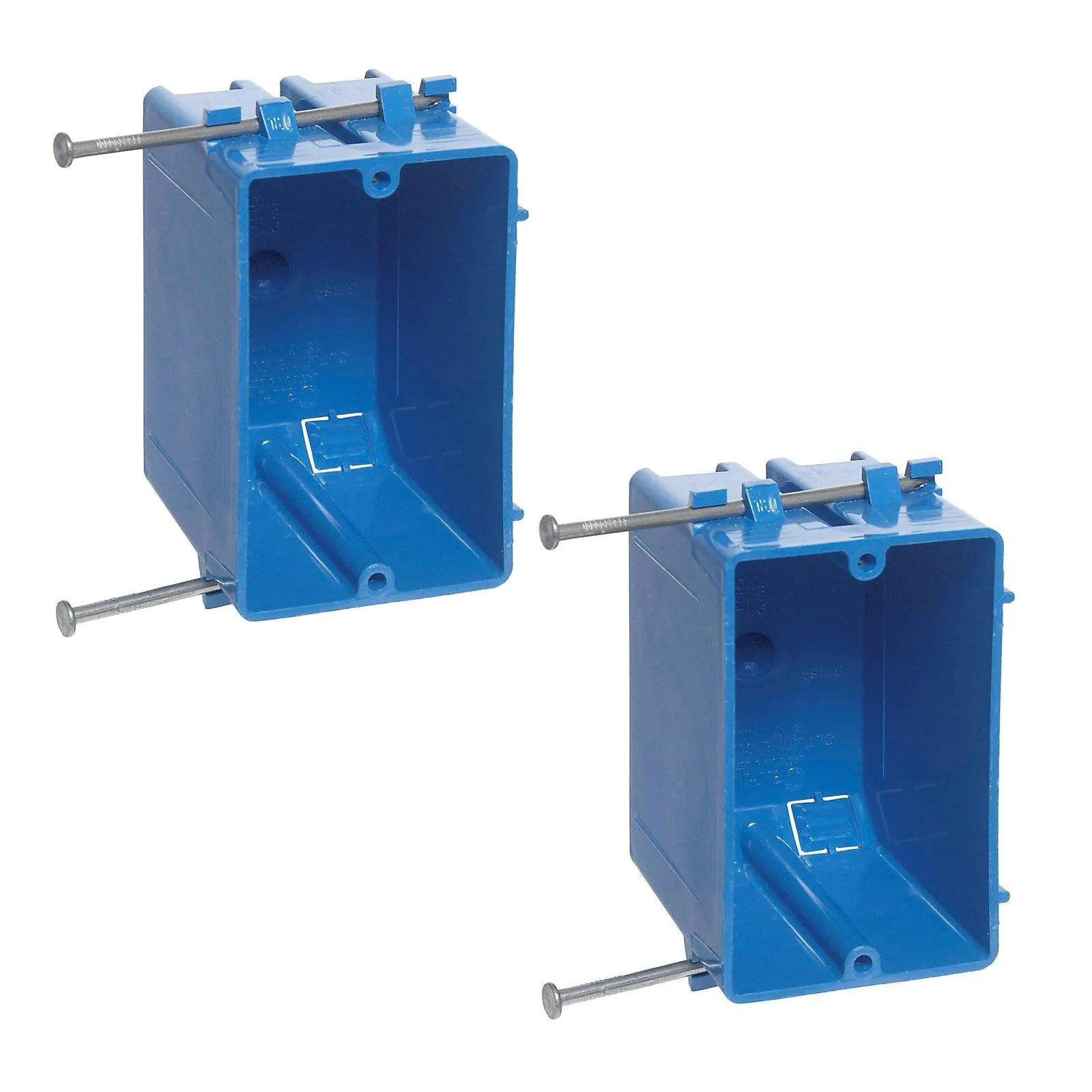 1-Gang 18 cu. in. New Work Electrical Outlet Box and Switch 2 Pack ...